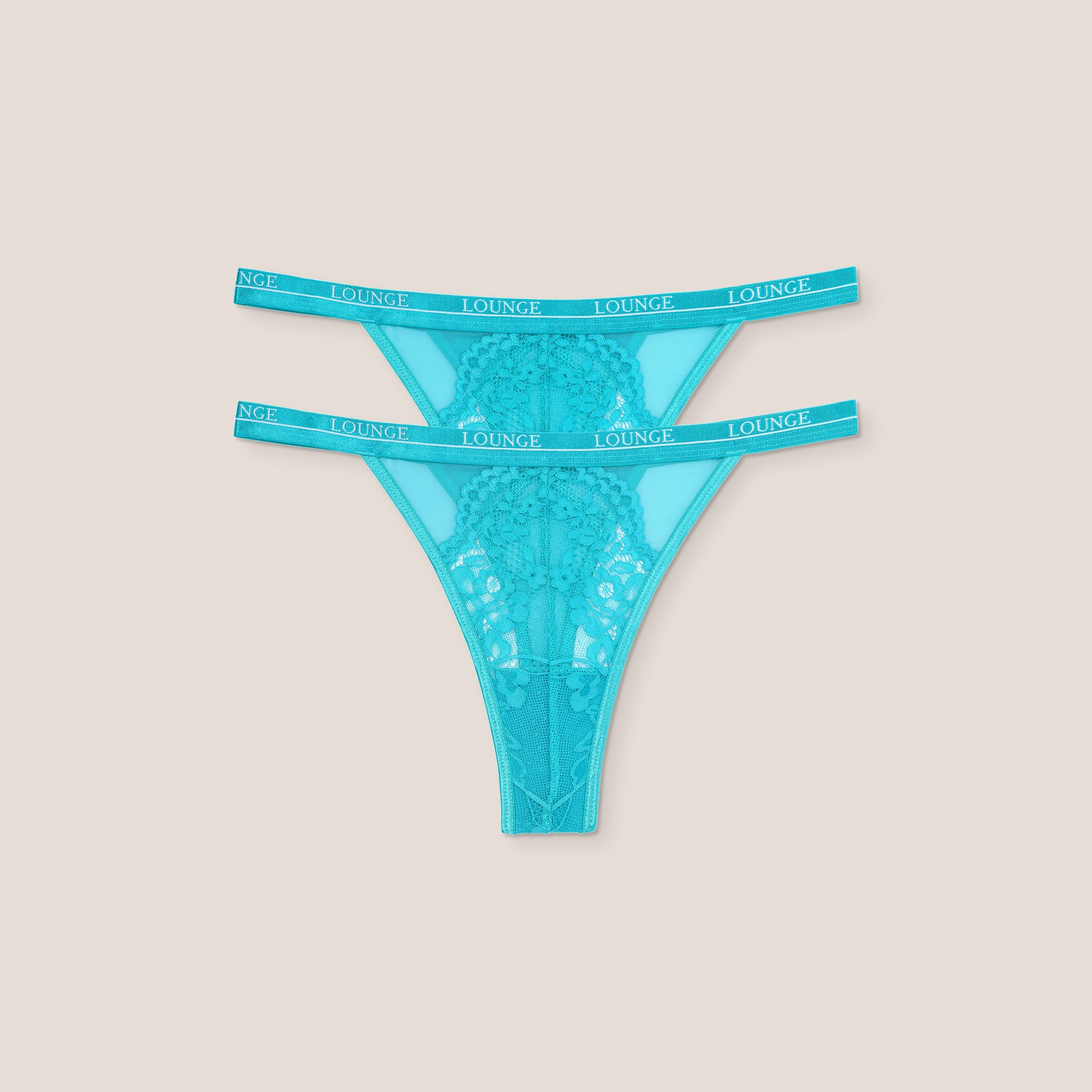 FYB Blossom String (2er-Pack) - Petrol – Lounge Underwear
